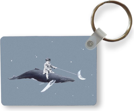 Sleutelhanger - Ruimte - Jongen - Maan - Walvis - Uitdeelcadeautjes ...