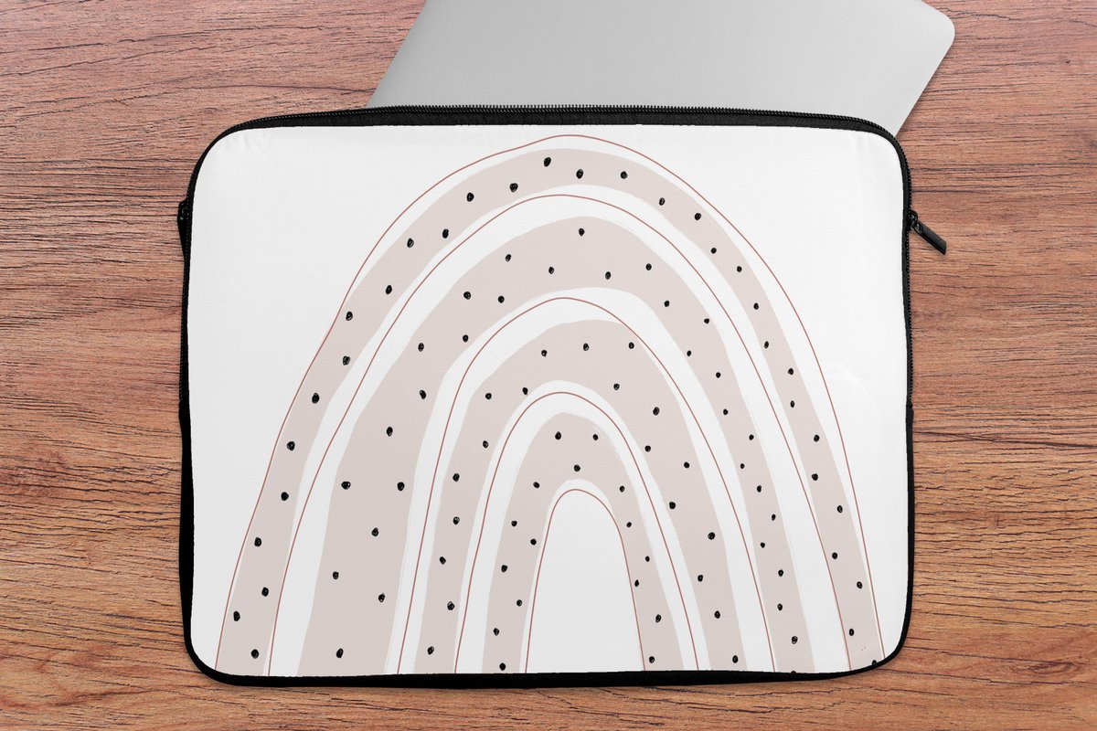 Regenboog - Pastel - Abstract - Laptop - Laptop case - Laptopcover ...