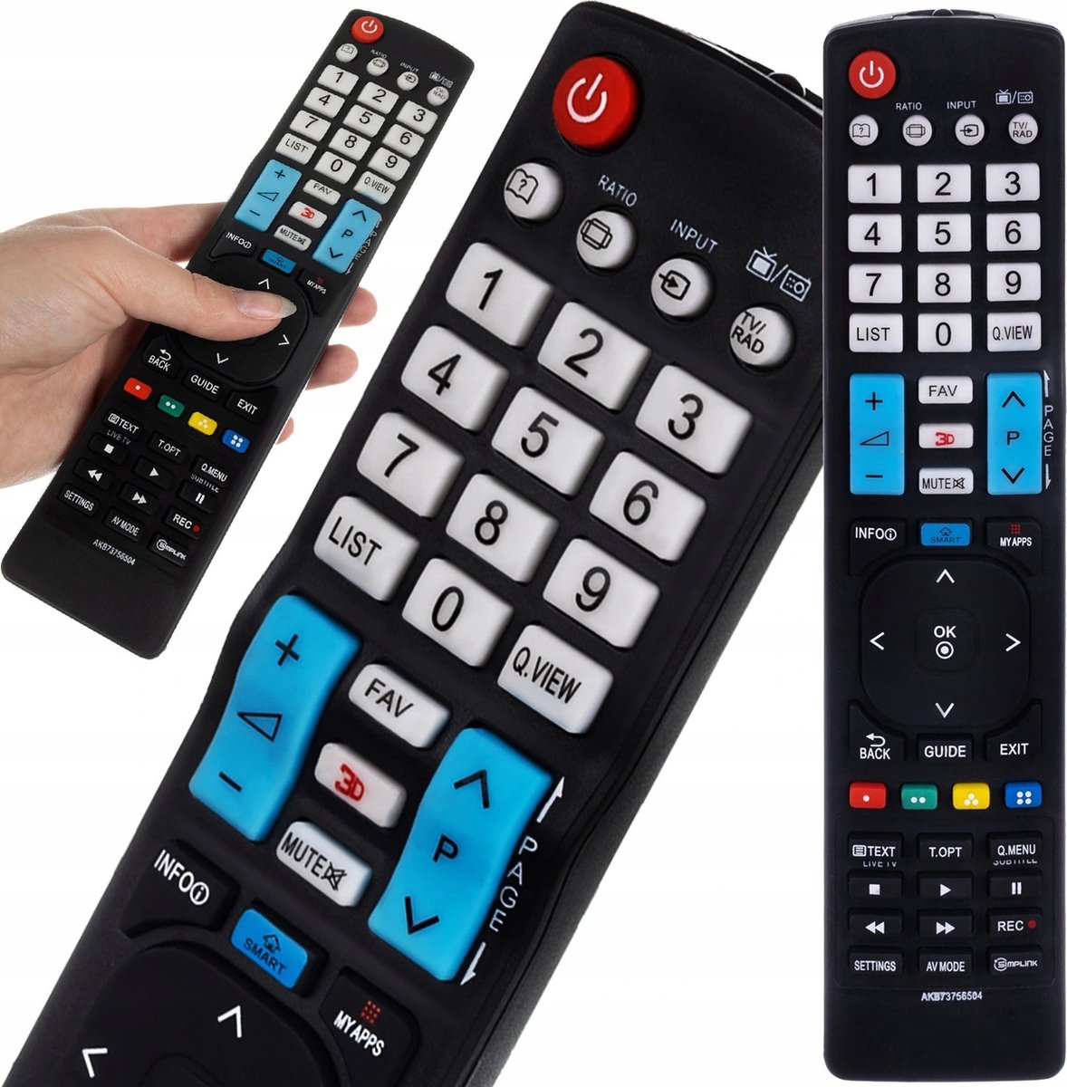 Universele Afstandsbediening - Zwart | bol.com