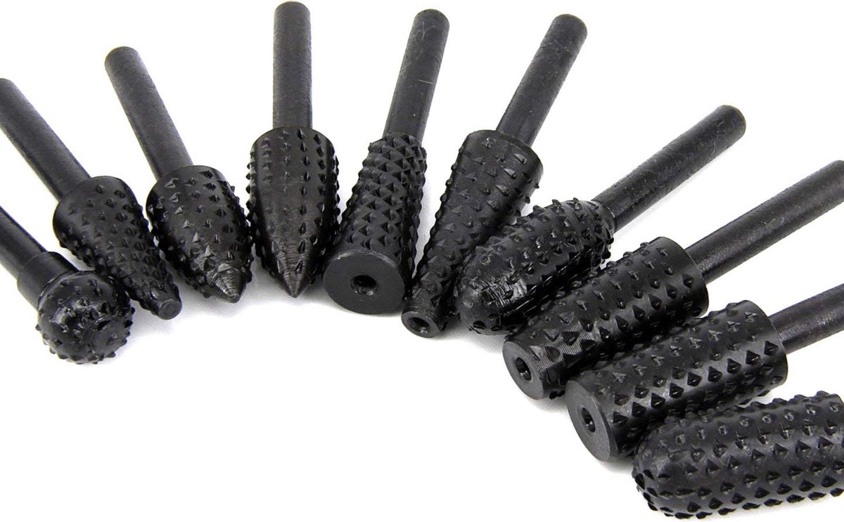 10 STKS Houtbewerking Twist Boren, Houtsnijwerk Bestand Rasp Boren 6 ...