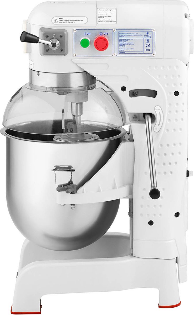 Royal Catering Kneedmachine - 25 L - 1.100 W - drop-down kom | bol.com