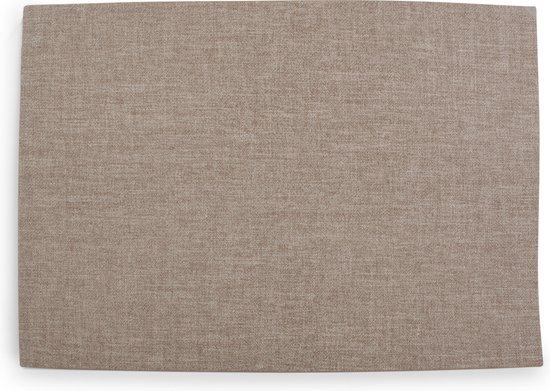 S|P Collection Placemat 43x30cm beige fabric look Dinner (Set van 4) | bol