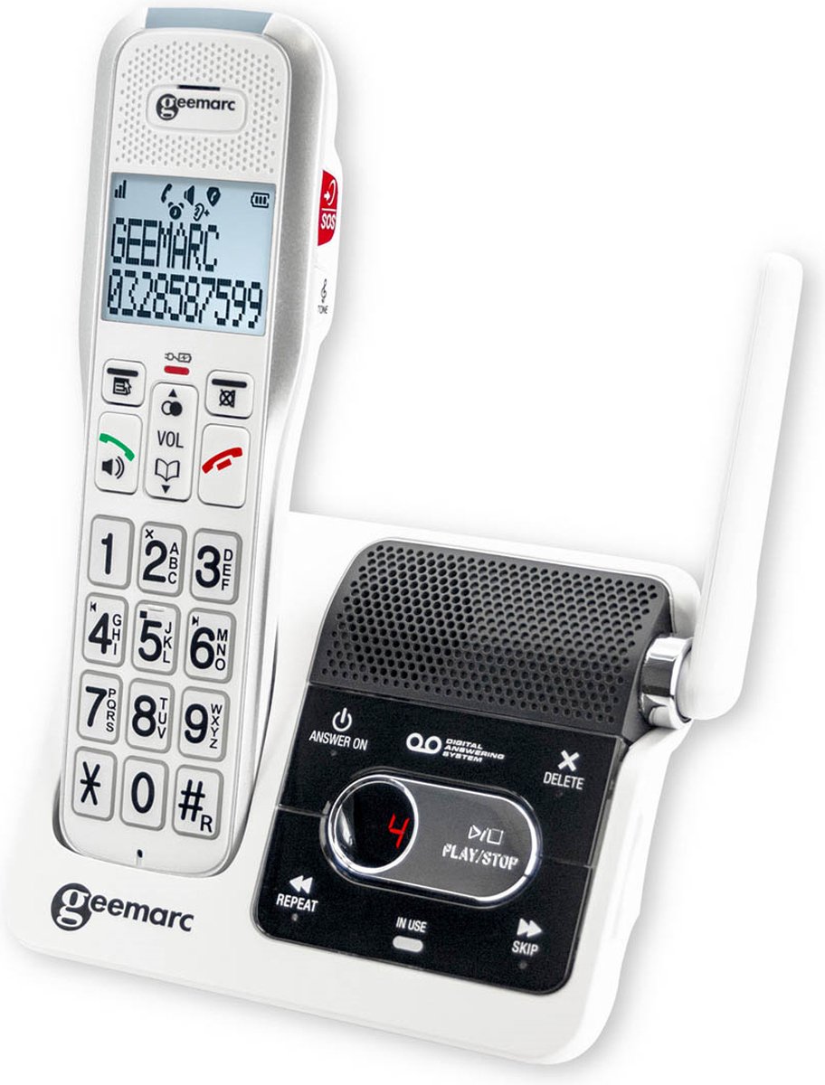 Geemarc - AmpliDECT 595 ULE - Vaste telefoon - Draadloos - Voor slechthorenden en... | bol