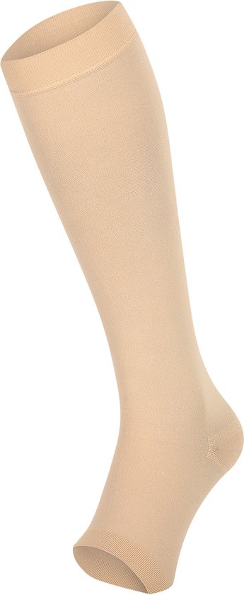 Dunimed premium comfort steunkousen drukklasse 2 - open teen (Per paar) | bol