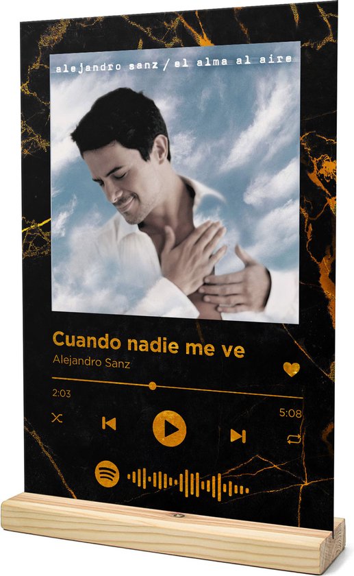 Songr Spotify Plaat - Cuando nadie me ve - Alejandro Sanz - 20x30 ...