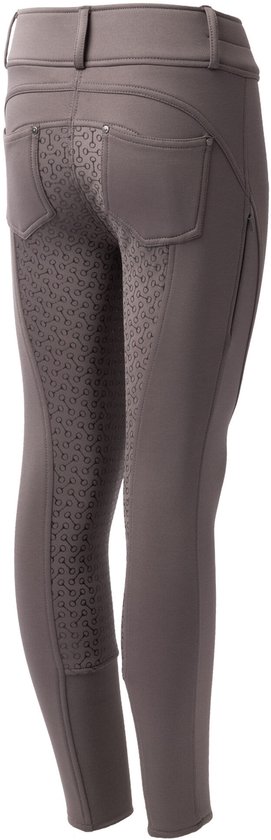Horze Rhea Full Seat Thermorijbroek met achterzakken, kinderen, bruin ...