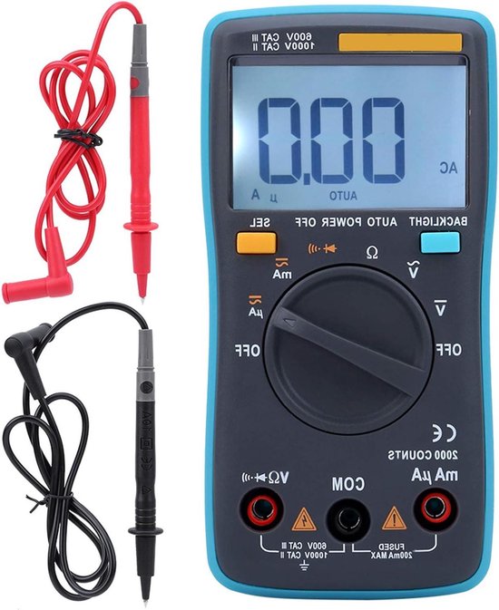 Handheld Digitale Multimeter AC DC Voltmeter AmpèRemeter - Automatische ...