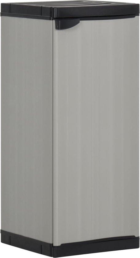vidaXL Tuinkast 35x40x85 cm Grijs/Zwart Tuinkast - Buitenschrijnwerk ...