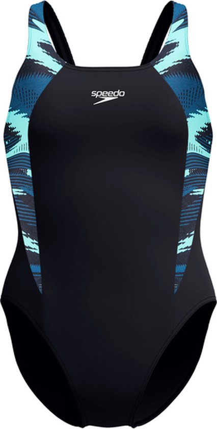 Speedo HyperBoom Splice Muscleback Dames Sportbadpak - Zwart/Groen | bol