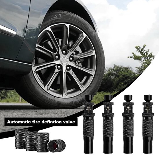 Off Road Tire Deflators, Automatic Tire Deflation Valve, Brass Sturdy ...