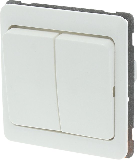 Peha Standaard Serieschakelaar - Inbouw - Polarwit | bol