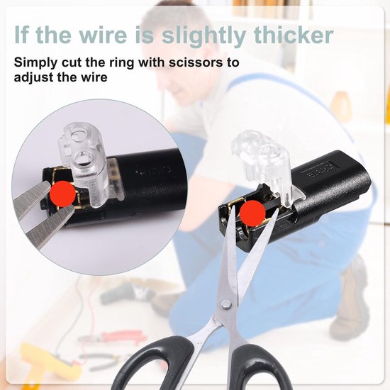 Low Voltage Wire Connectors - 40pcs White Plug-in LED Wire Connectors ...