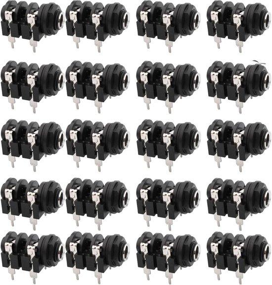 20 stuks mono-bus 635 mm 1/4 inch jack-aansluiting TS bus ...