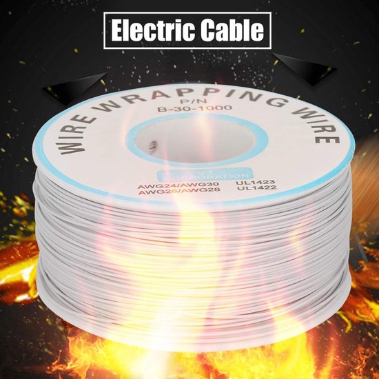 Elektrische kabel 30 AWG 02 mm² 025 mm vertind koperdraad siliconen ...
