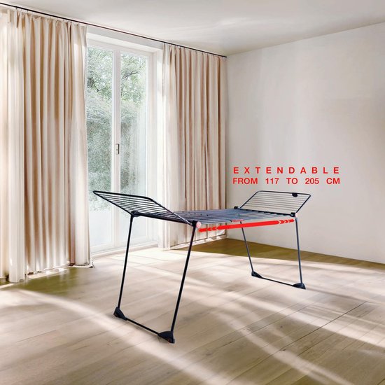 Vileda Infinity Flex Ultimate, telescopisch droogrek, groot wasrek ...