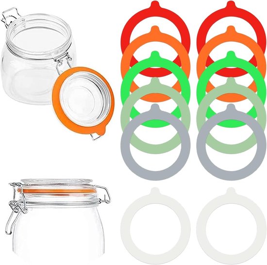 Rubberen ringen voor weckpotten - 12 stuks | bol