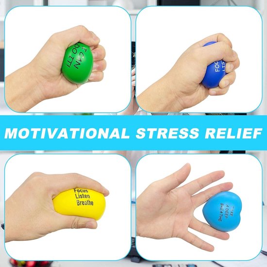 Anti-stressballen - PU stressbal voor volwassenen - stressbal voor ...