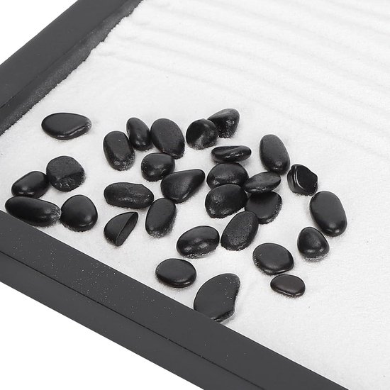 Japanse Zen Tuin Zand Dienblad voor Bureau - Desktop Miniatuur Strand ...