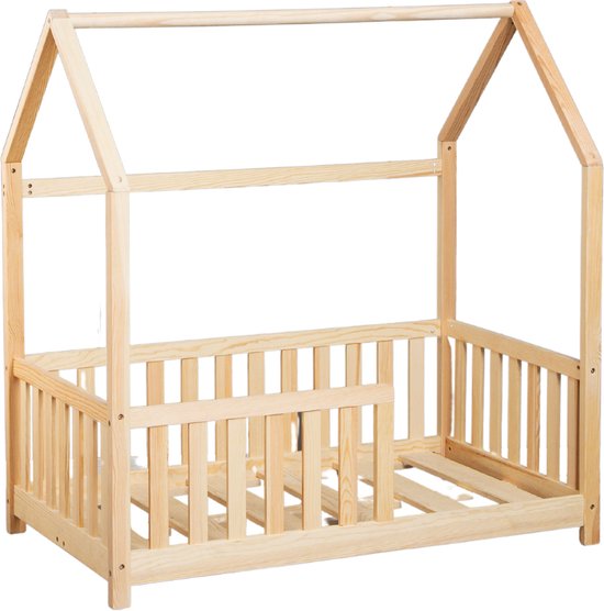 Buxibo Kinderbed - Houten Peuter Bed - Huisbed 60x120cm | bol