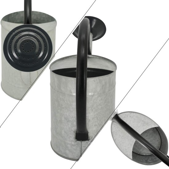 Goodivery ® Gieter van verzinkt staal, decoratieve witte gieter in ...