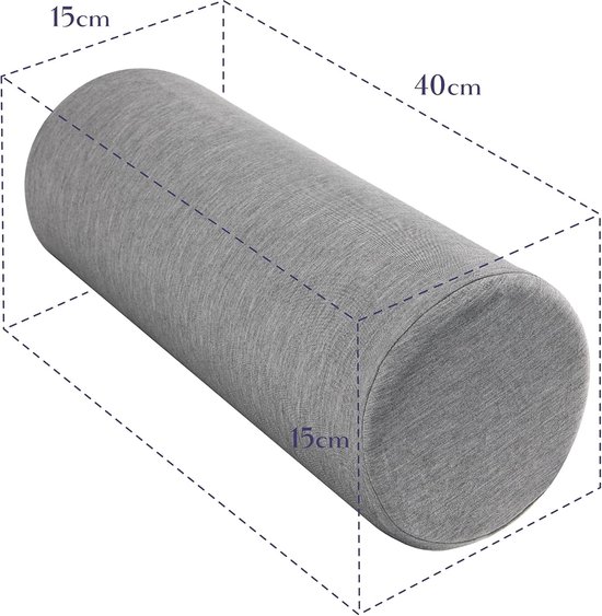 Comfortabele bamboe bolster - Memory Foam - veelzijdig gebruik - 1 stuk - wit - bamboe... | bol