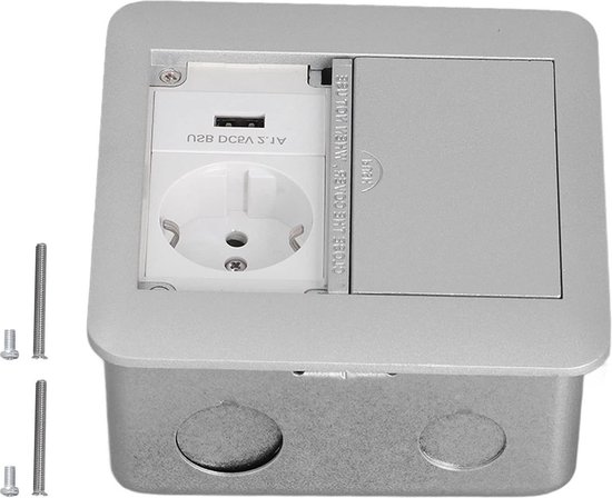 Vloer Stopcontact Waterdicht Verzonken Stopcontact 2 Stopcontacten EU ...