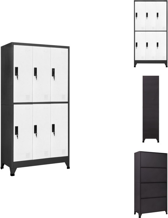 vidaXL Lockerkast - Lockerkasten - Opbergkast - Kast - Lockerkast ...