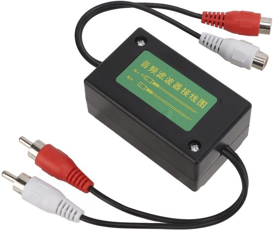 Ground Loop Isolator 3,5 Mm RCA, Ground Loop Noise Isolator, Radio ...