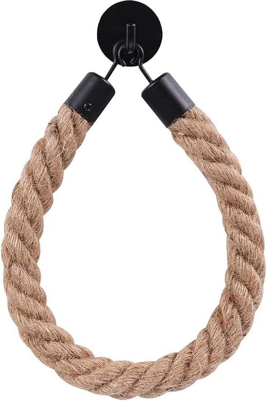 Toiletpapierhouder - zwart mat - vintage wc-rolhouder - natuurlijke ...