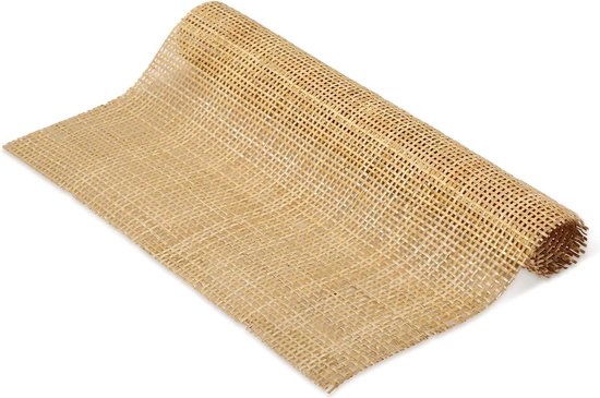 Riet Rotan Webbing Rol 1x04m Natuurlijke Riet Vierkant Gat - Caning ...