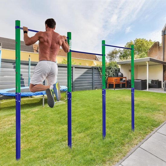 ZERRO horizontale rekstok outdoor gymnastiek rekstok belastbaar tot 150 ...