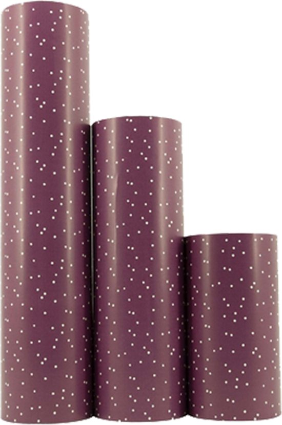 Kado Design - Cadeaupapier - Inpakpapier - Hand drawn dots · purple ...