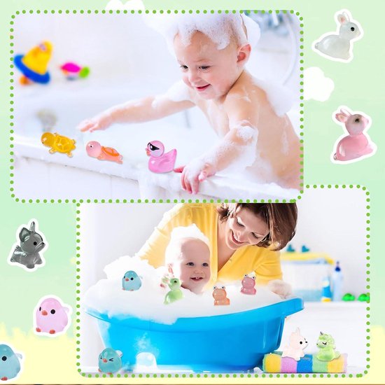 Luminous Mini Animal Figures Set of 48 - Waterproof Resin - Cute Small ...