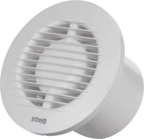 Badkamer Ventilator 100mm Ø Wit Stil Afzuigsysteem - Badkamerventilatie ...