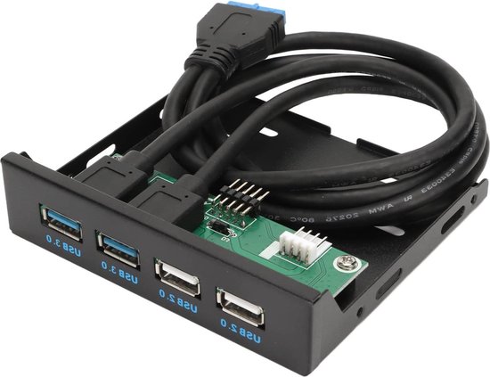 Voorpaneel USB 3.0-hub 4 Poorten - Interne USB-hub voor ...
