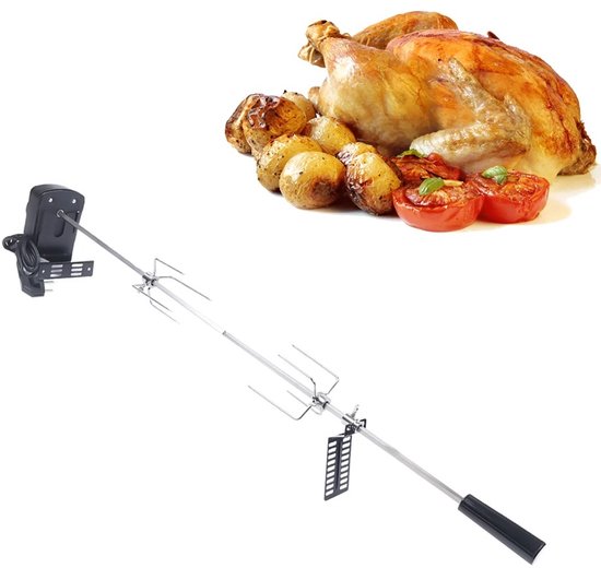 Enkilight- Bbq spit- Bbq draaispit- Elektrisch draaispit- RVS Spit en ...
