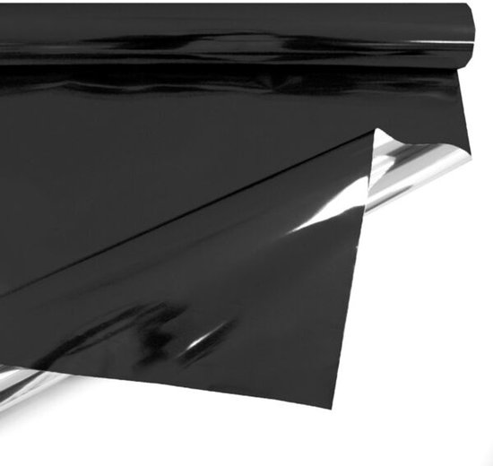 Hoogglans Inpakfolie Zwart – Luxe Plastic Inpakfolie | 69 cm / 50 m | bol