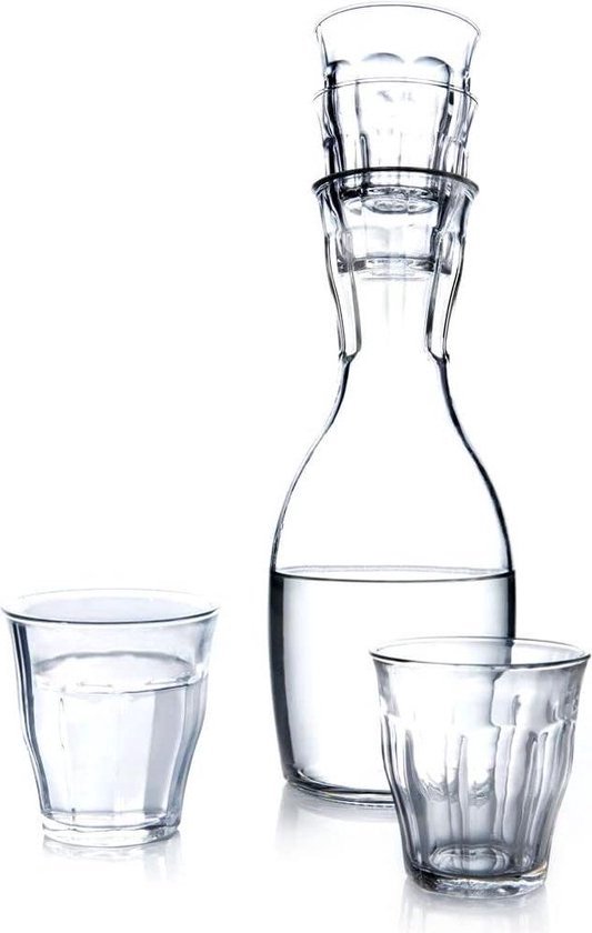 Waterkaraf - Water karaf 4 glazen BK Solutions Karafset | bol