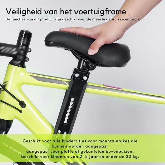 Fietsstoeltje voorzitje – fietsstoel – Fiets Stoel Midden Op Stang ...