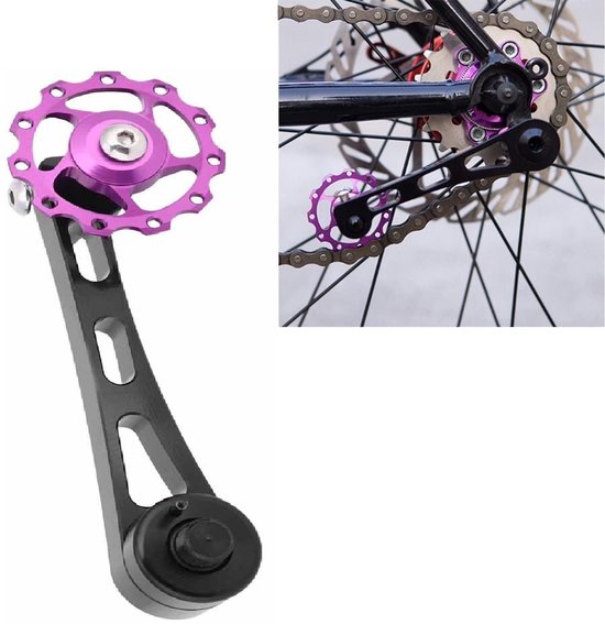 Single Speed Bicycle Chain Tensioner Rear Derailleur Chain Guide for ...