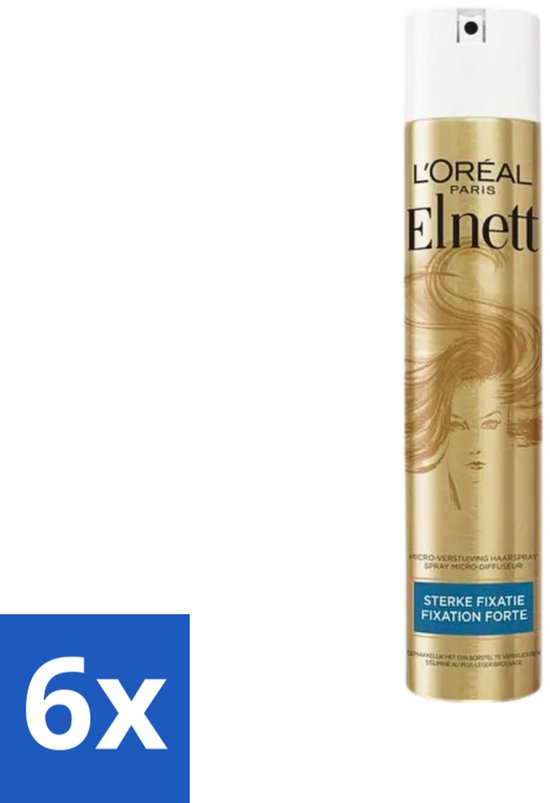 L'Oréal Paris - Elnett Satin - Haarspray - Sterke Fixatie - Satijnzacht ...