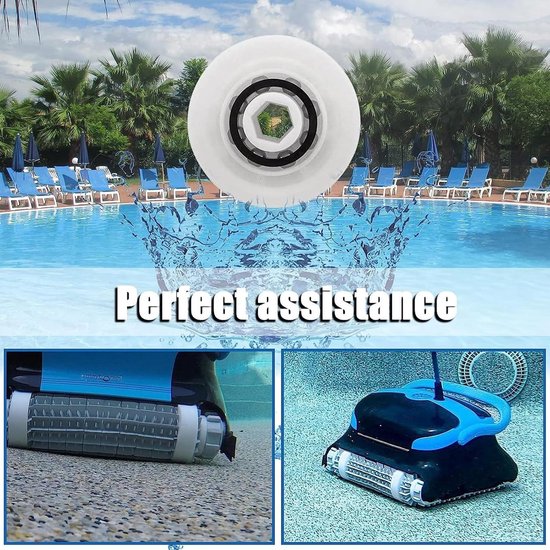 Automatic Robotic Pool Cleaner Guide Wheels Replacement Parts - 4 Pack ...