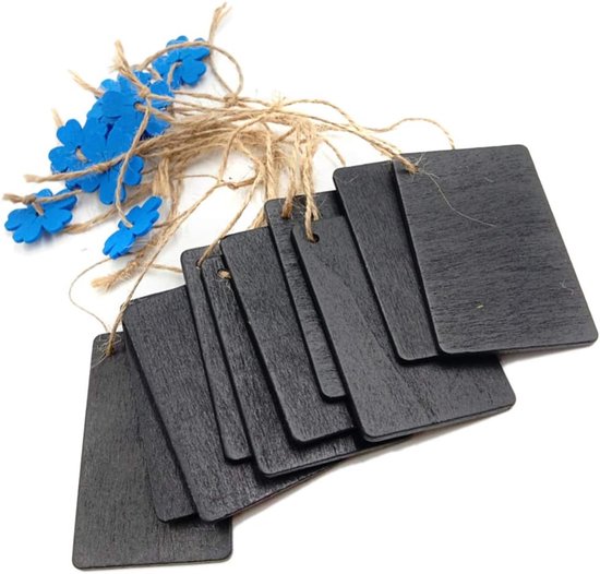 Mini Hangende Bord Tags - Hout en Lei - 10 Stuks - Ideaal voor ...