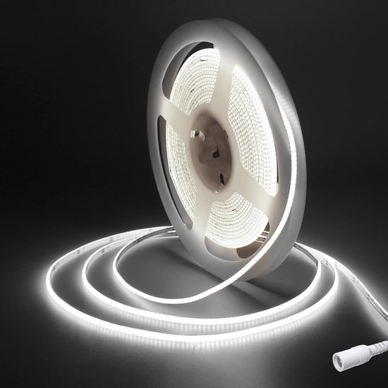 COB LED Strip 5M - Koudwit 6500K - Flexibel en Superhelder - Geschikt ...