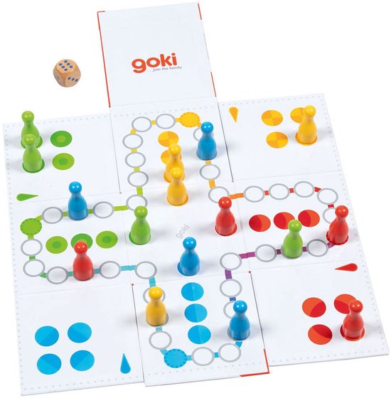 Goki XXL Ludo in Kubus Bordspel | Games | bol