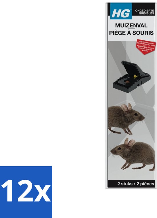 HG X - Muizenval - Zeer Effectief & Hygiënisch - 2 Vallen ...