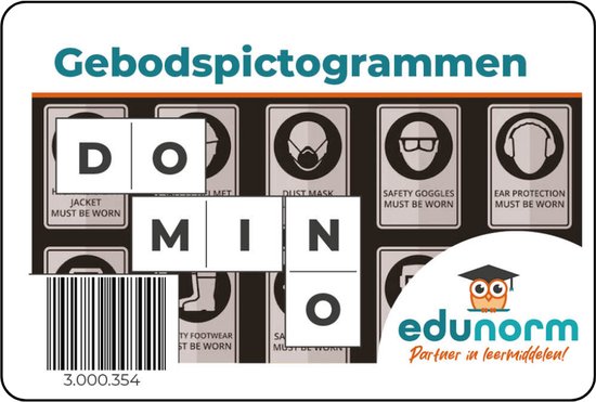 Dominospel Gebodspictogrammen in samenwerking met de brandweer | Games ...