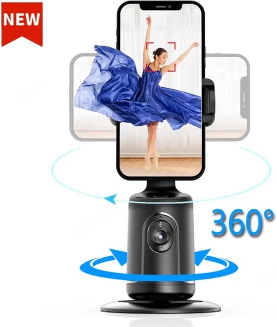 Collox Face Tracking 360 Tripod - Smart AI Camera - Handsfree - 360 ...