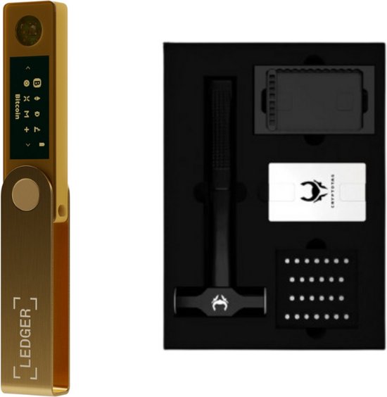 Ledger Nano X - Gold + Cryptotag Thor Bundel | bol