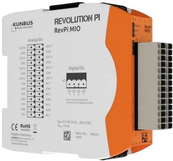 Revolution Pi by Kunbus RevPi MIO PR100323 PLC-uitbreidingsmodule 24 V/DC | bol